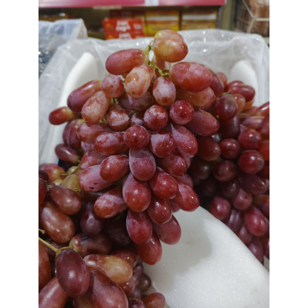 Jual anggur Crimson segar 500gr | Shopee Indonesia