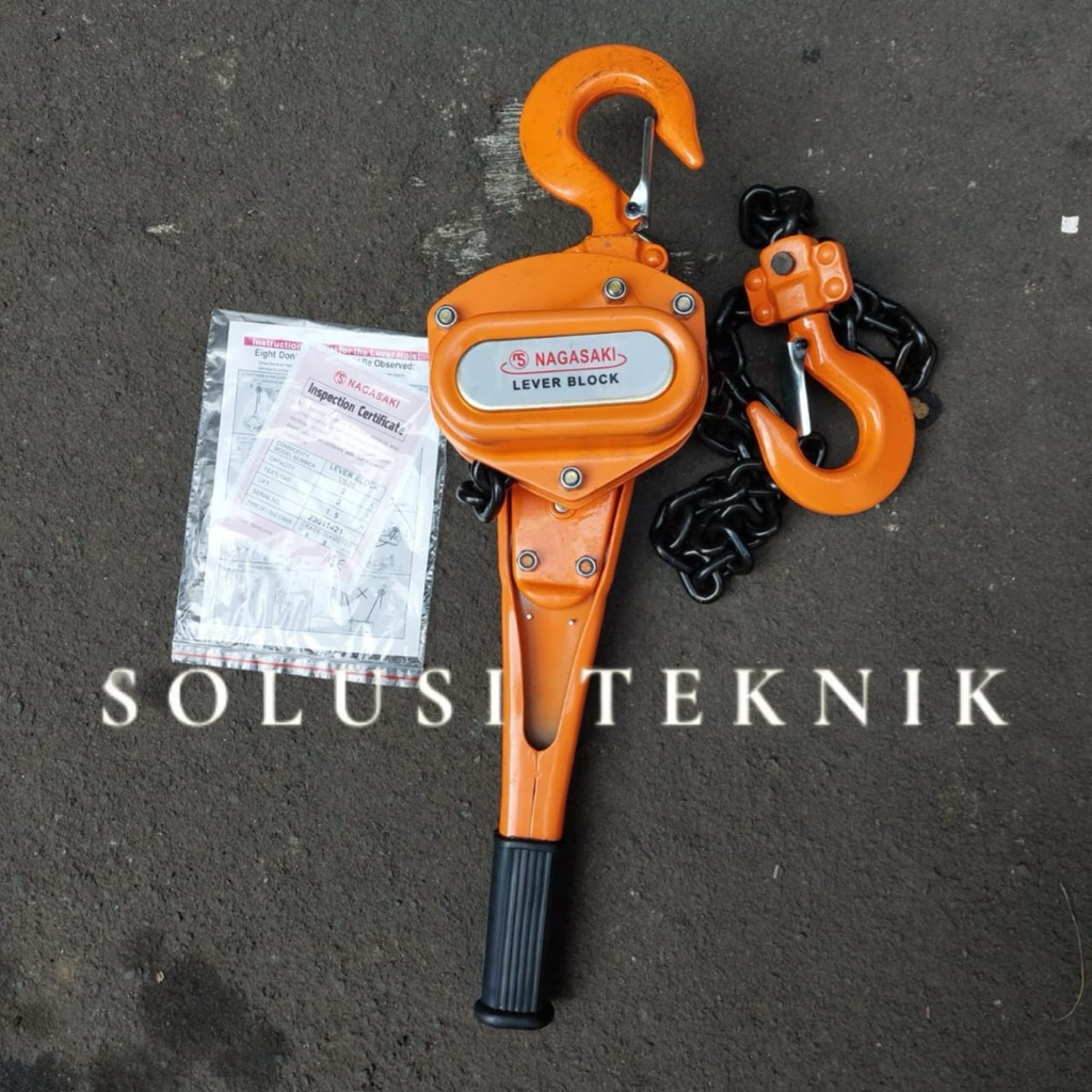 Jual Lever Block 2 Ton Nagasaki Lift 1.5 Meter Takel Alat Angkut Barang ...