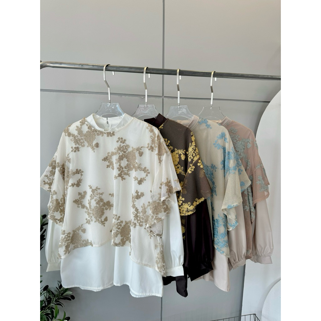 Jual MWK/ SERIN SET (VEST+ BLOUSE) | Shopee Indonesia