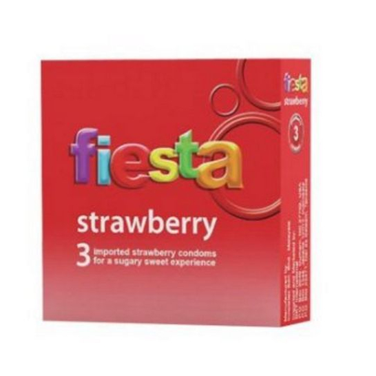 Jual KONDOM FIESTA STRAWBERRY 3 SACHET | Shopee Indonesia
