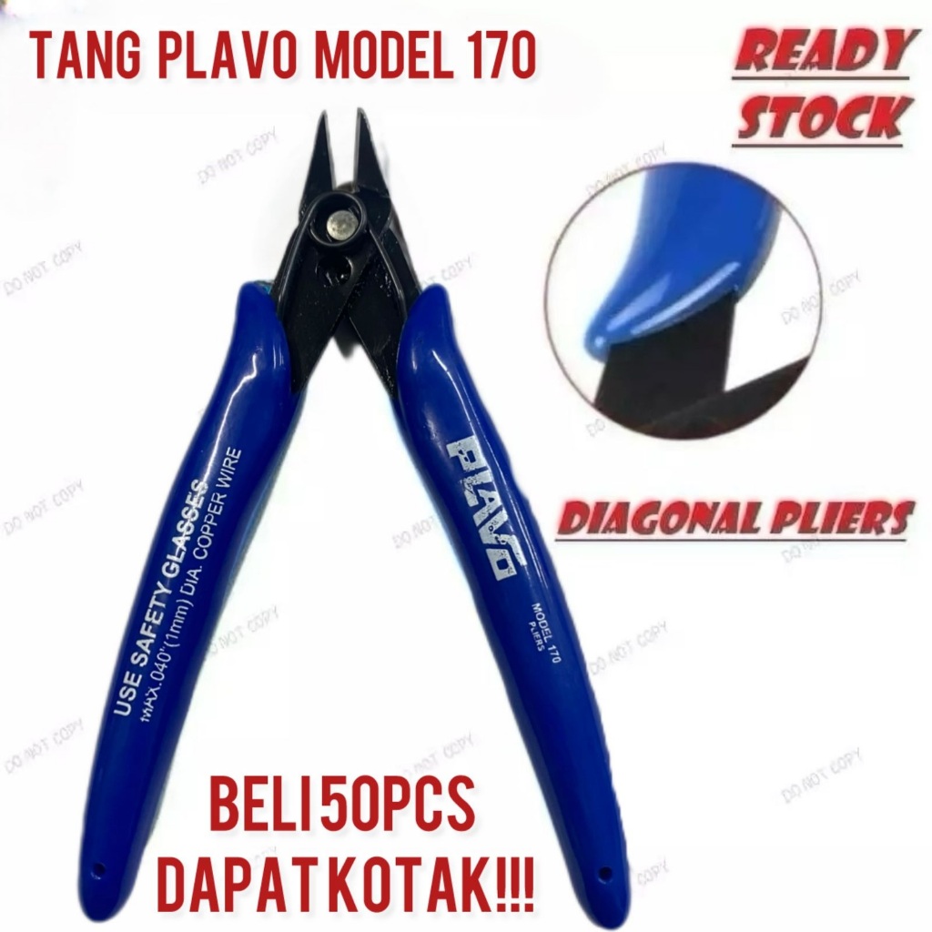 Jual Tang Potong Kawat Tang Plato Wire Cutter Nipper Mini Plier PLAVO ...