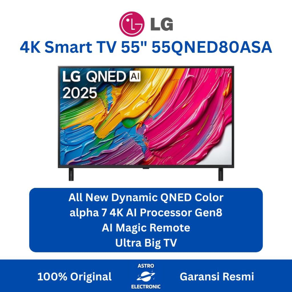 Jual LG 55QNED80 / 55QNED80ASA 4K SMART TV 55 Inch | Shopee Indonesia