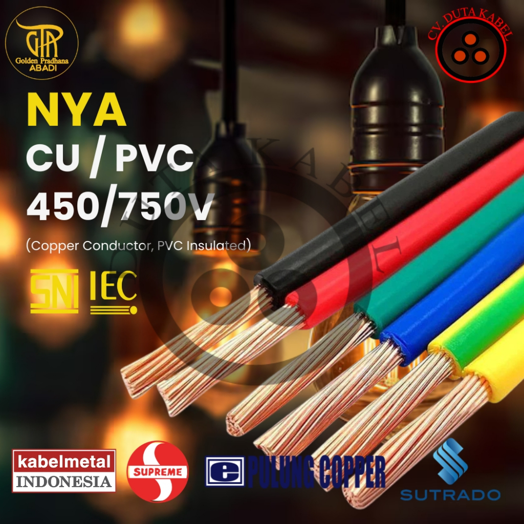 Jual Kabel NYA 1x50 mm2 KABELMETAL (KMI), SUPREME, SUTRADO, PULUNG ...