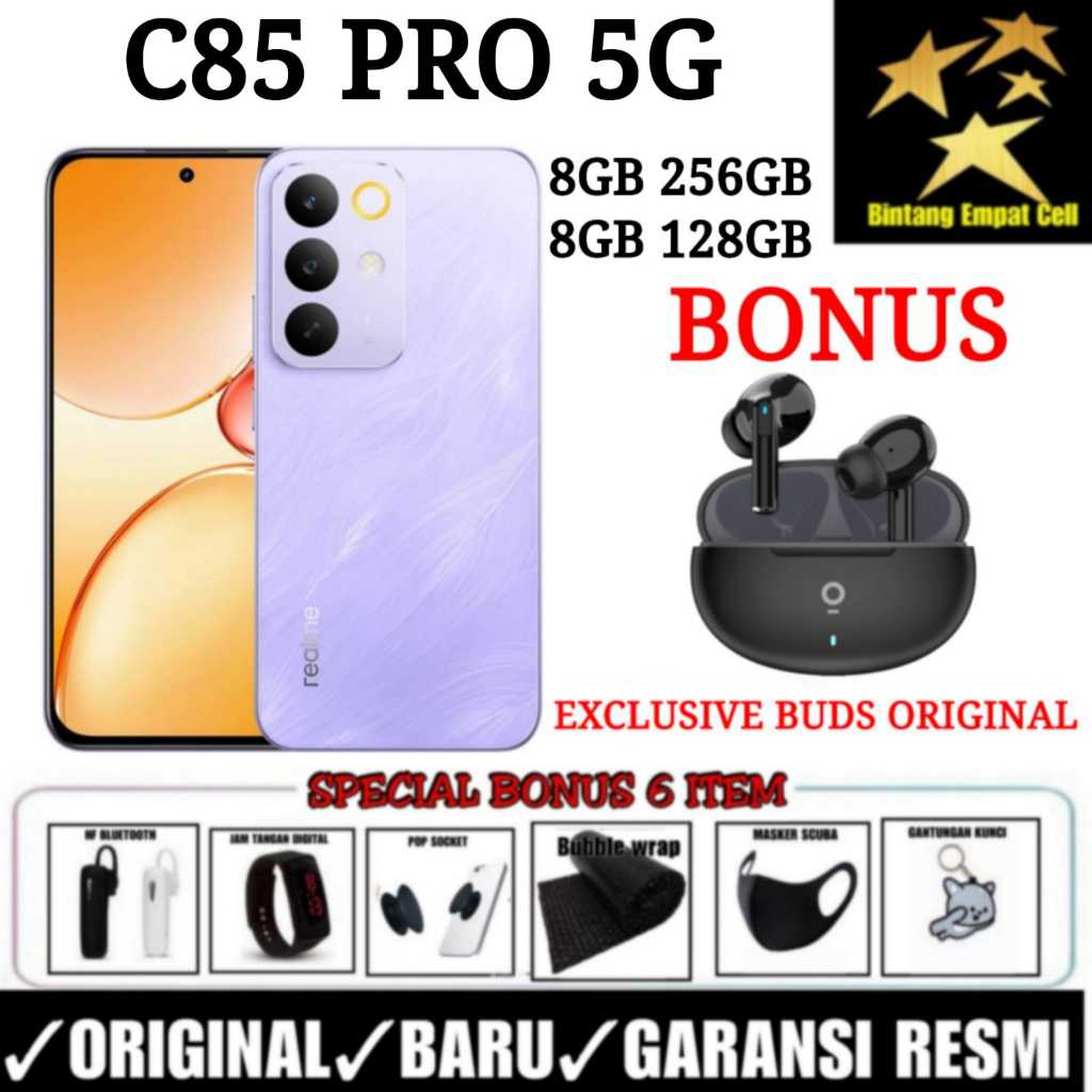 Jual REALME C85 PRO 5G 8/256 & 8/128 GARANSI RESMI | Shopee Indonesia