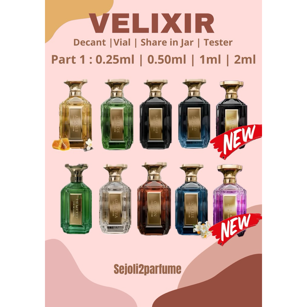Jual [[NEW VELIXIR]] Decant | Vial | Tester Velixir Paladin | Velixir ...