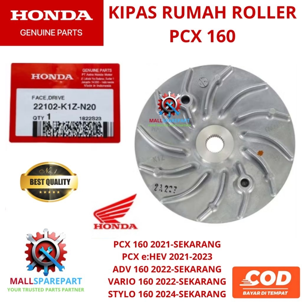 Jual KIPAS RUMAH ROLLER FACE DRIVE HONDA K1Z PCX 160 ADV 160 VARIO 160 ...