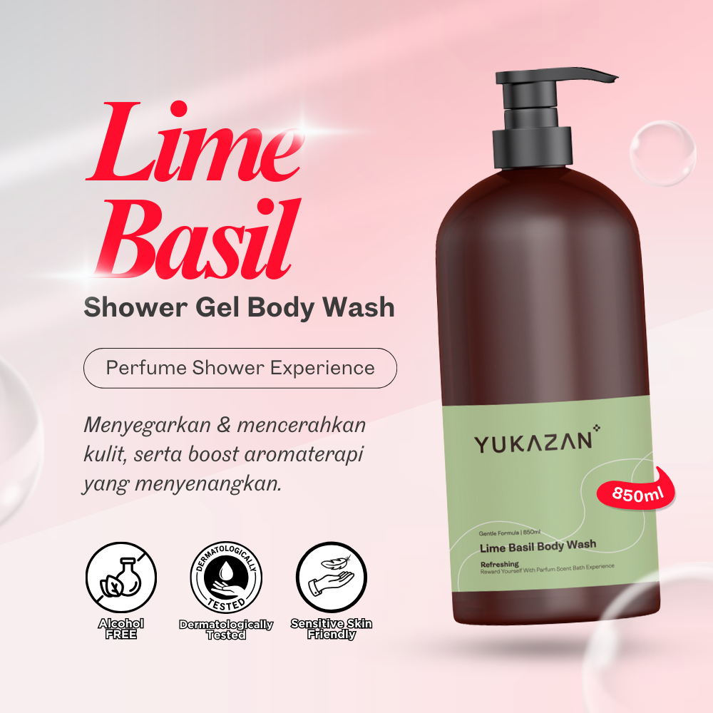 Jual Yukazan Lime Basil Body Wash 850mL | Sabun Mandi | Refreshing ...