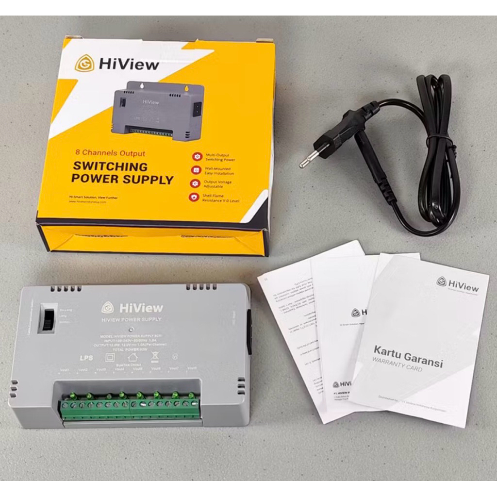 Jual HIVIEW HIK-PSU-8CH 8 PORT POWER SUPPLY CCTV PSU 12V 8A + POWER ...