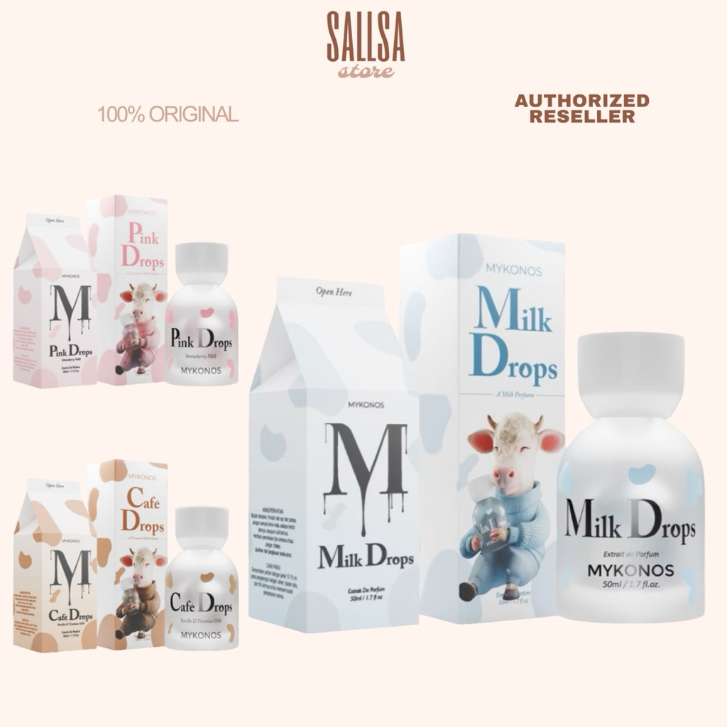 Jual [RESELLER RESMI] Mykonos - Pink Drops / Cafe Drops / Milk Drops ...