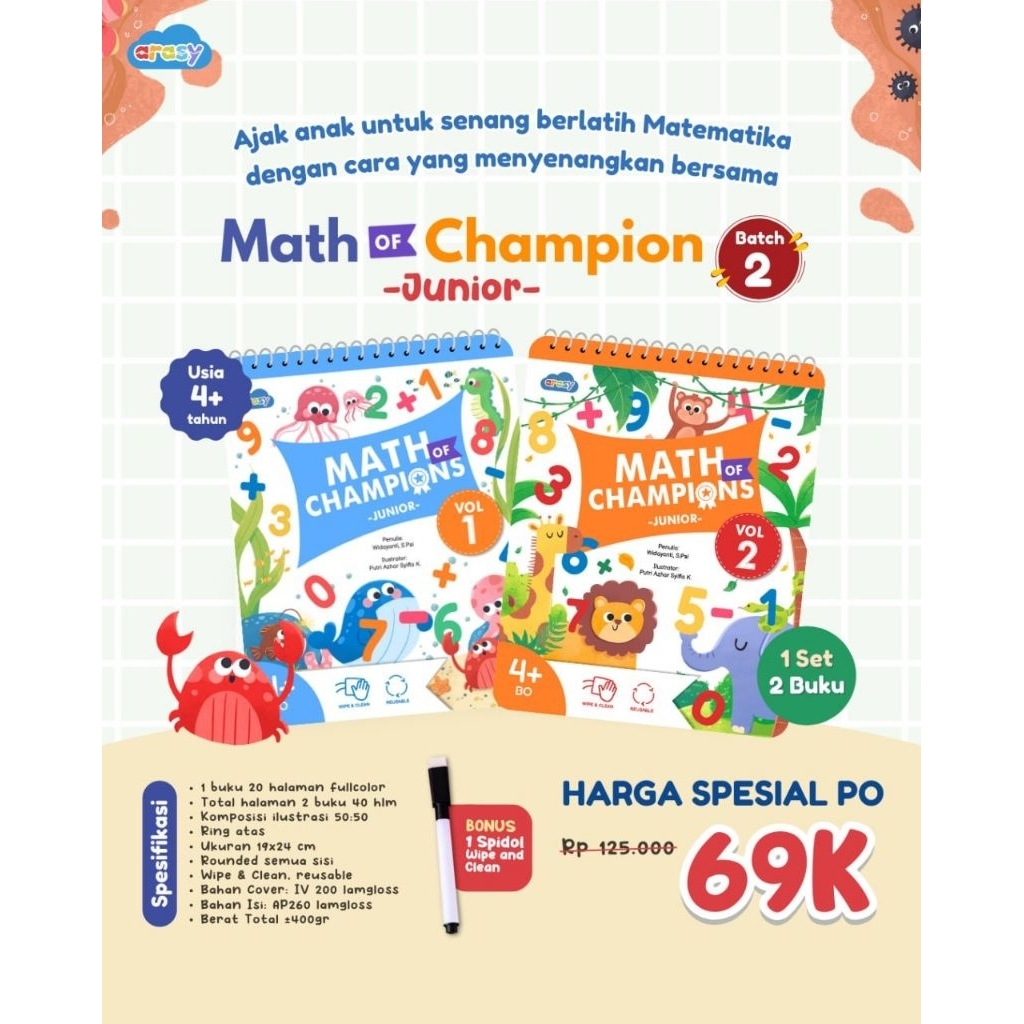 Jual Buku Math of Champion dari Arasy - Buku Anak Belajar Matematika ...