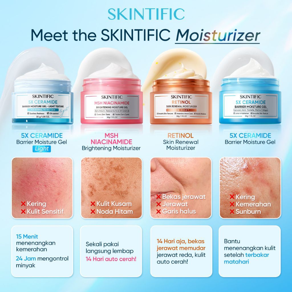 Jual SKINTIFIC MOISTURIZER 30g | Shopee Indonesia
