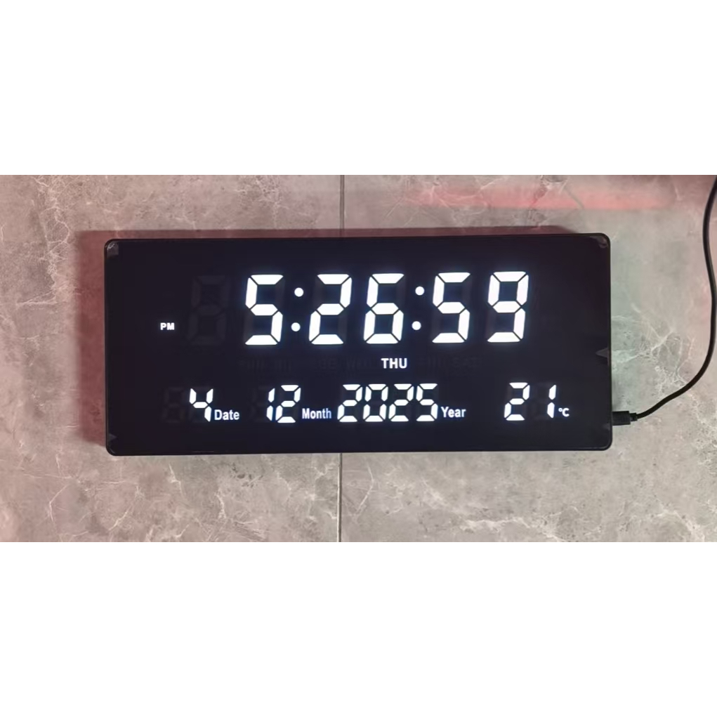 Jual Jam Dinding Digital Sonifer 3615 LED Clock 36 x 15 cm LED Merah ...