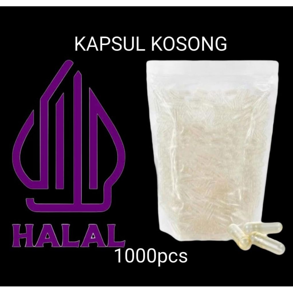 Jual Kapsul Kosong Uk 0 isi 1000 Kapsul Obat/Kapsulindo Jamu Halal ...