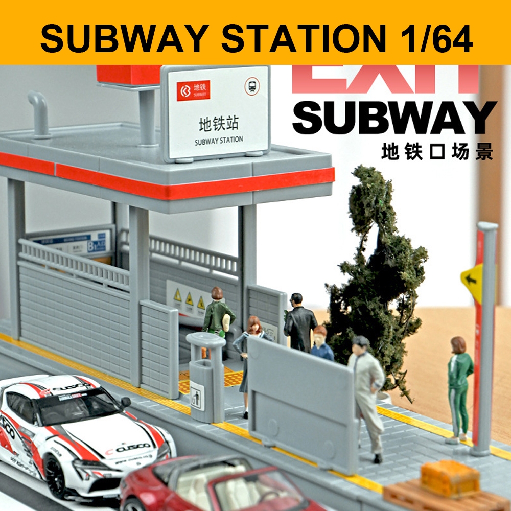 Jual Diorama HOTWHEELS SUBWAY STATION GATE diecast 1/64 cocok minigt ...