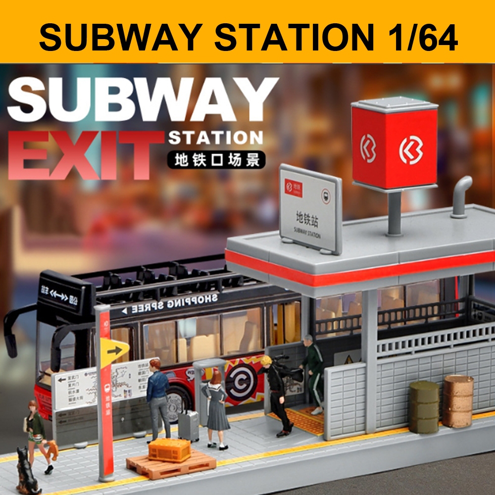 Jual diorama MINIATURE SUBWAY STATION GATE HOTWHEEL diecast 1/64 cocok ...