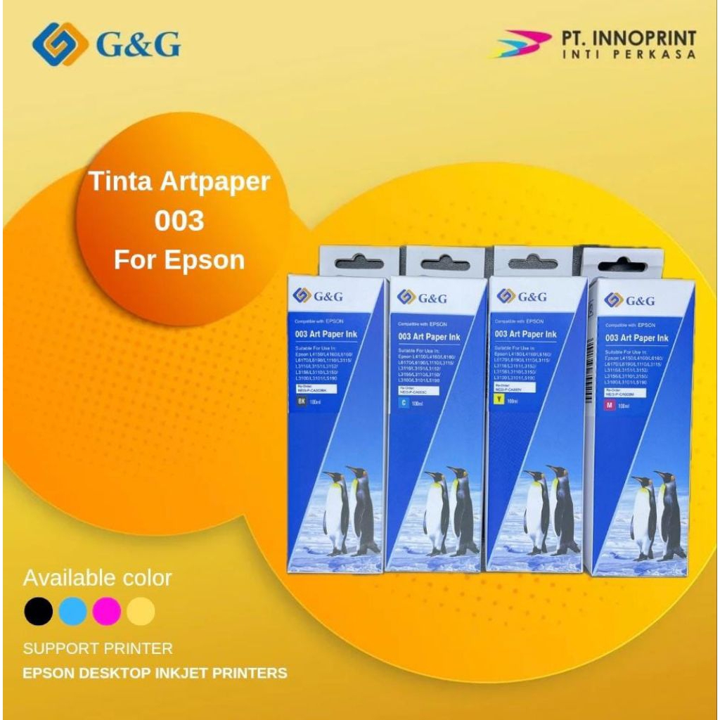 Jual Tinta Art Paper 003 G&G Original Compatible cetak foto ijazah dll ...