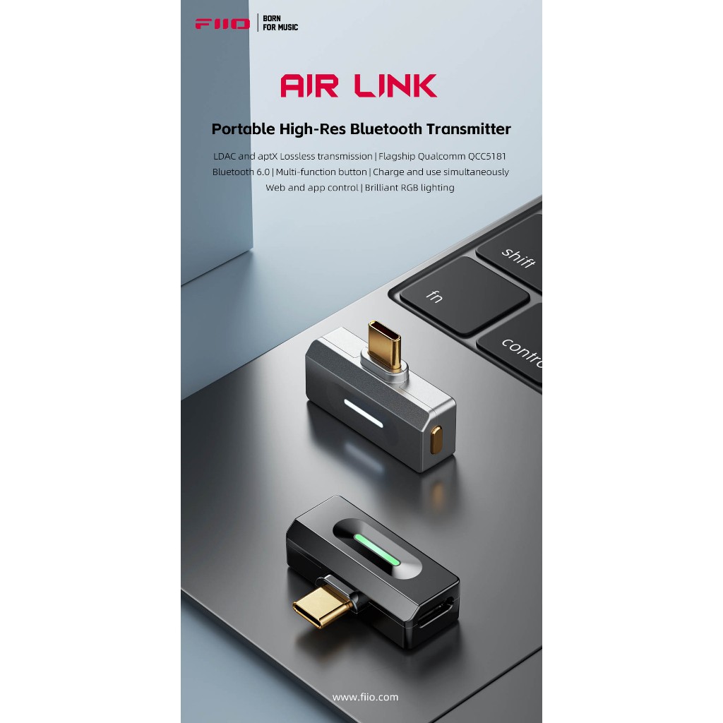 Jual FiiO Air Link Portable High-Res Bluetooth 6.0 Transmitter LDAC ...