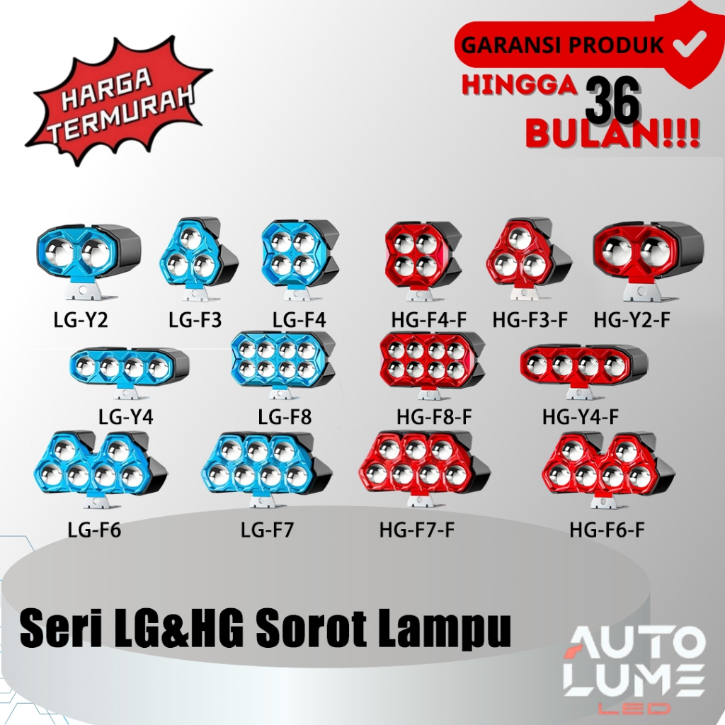 Jual Autolume Lampu LED LG/HG Series 2–8 Mata – 20W 1000LM Super Terang ...
