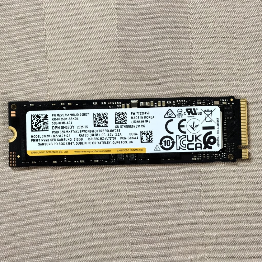 Jual SSD Samsung PM9F1 NVMe M.2 512GB GEN 4 | Shopee Indonesia