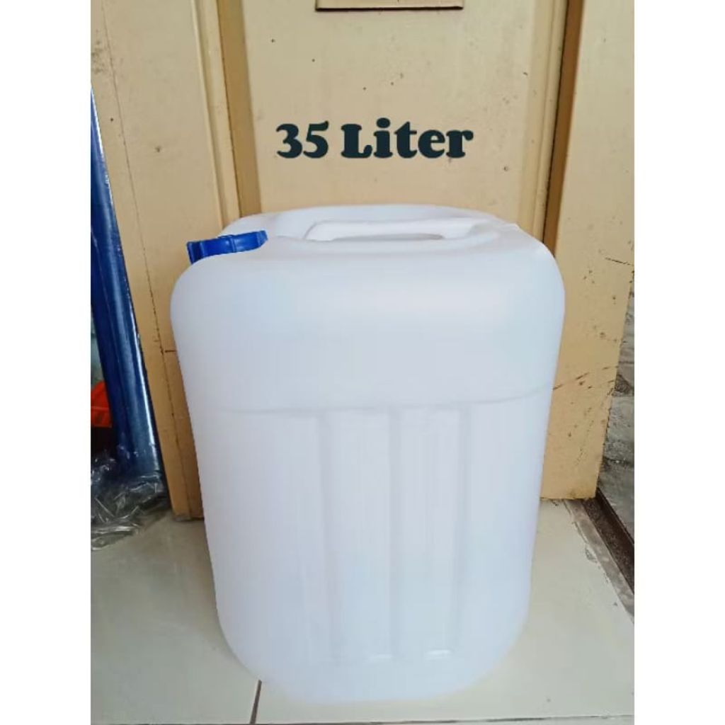 Jual JERIGEN 35 LITER PUTIH / 35 LITER UKURAN DARI PABRIK / DERIGEN ...