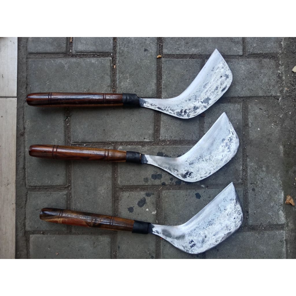 Jual Arit Rumput Alat PARANG Panen Padi Pembersih Rumput Baja Kuat Siap ...