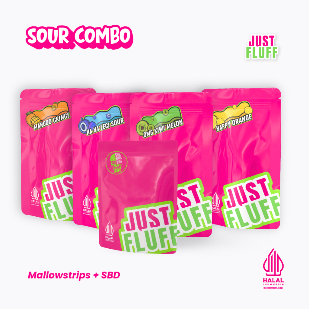 Jual [BUY 1 GET 1] 1 PACK MARSHMALLOW STRIP + SOUR BLACK DEATH ...