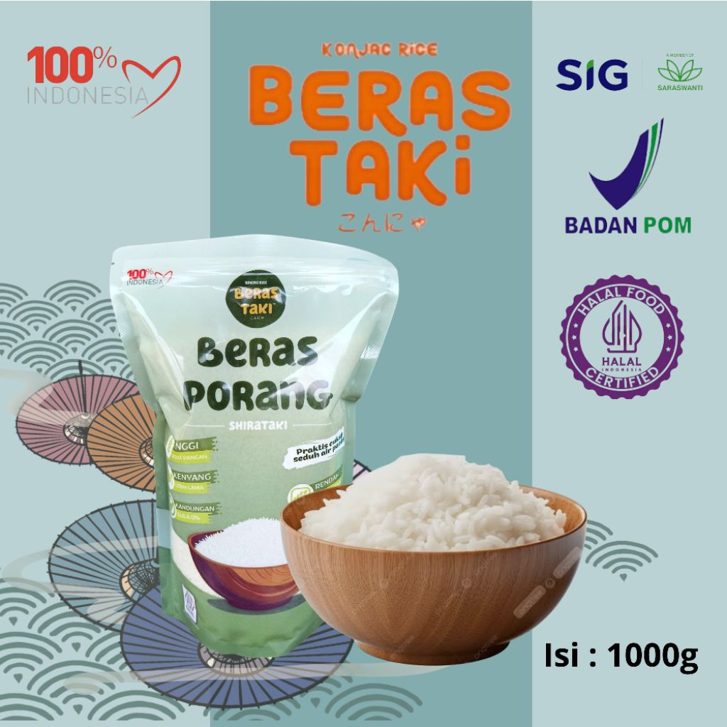 Jual [BEST SELLER] BERASTAKI BERAS PORANG SHIRATAKI BAIK UNTUK DIET DAN ...