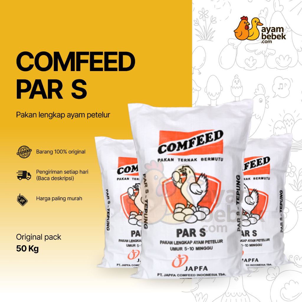 Jual Comfeed PAR S (Crumble) - Pakan Lengkap Ayam Petelur Umur 5–10 ...