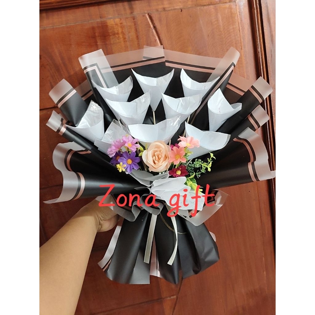 Jual BUKET KOSONGAN UANG MODEL MAWAR KUNCUP / BUKET HARI IBU/ BUKET ...