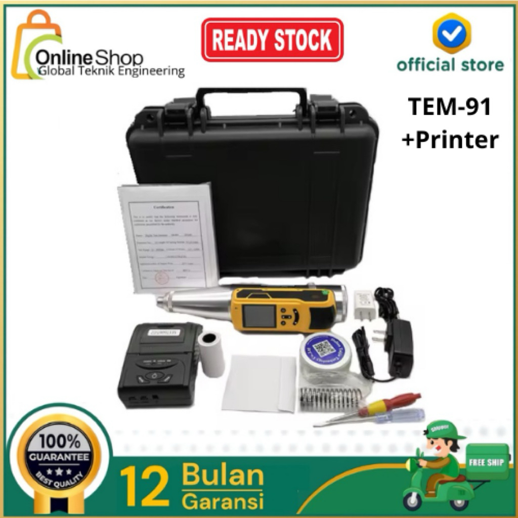 Jual Hammer Test Digital Alat Uji Beton Digital Hammer Test TEM91 ...