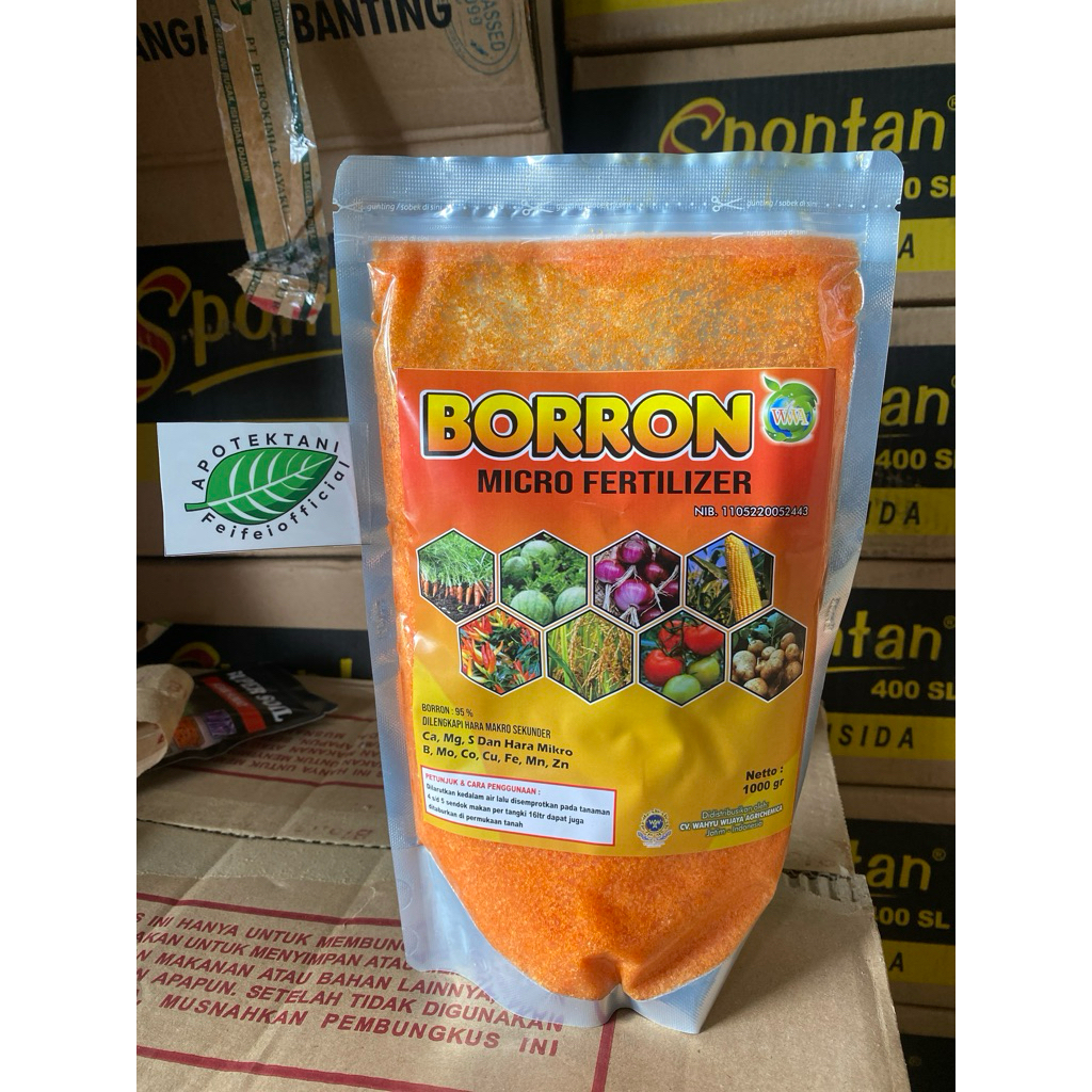 Jual PUPUK BORON 1 KG / BORON 1 KG KEMASAN ANTI PECAH | Shopee Indonesia