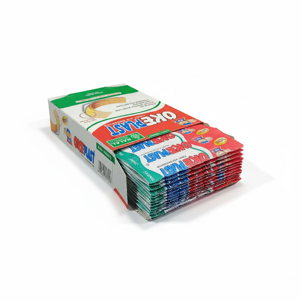 Jual OKEPLAST Plester luka Paling OKE Harga 1 Pack ( isi 100 Strips ...