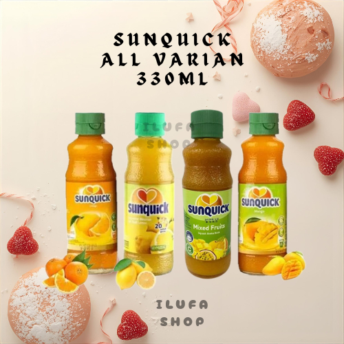 Jual SUNQUICK SYRUP 330ML 5 VARIAN RASA | Shopee Indonesia