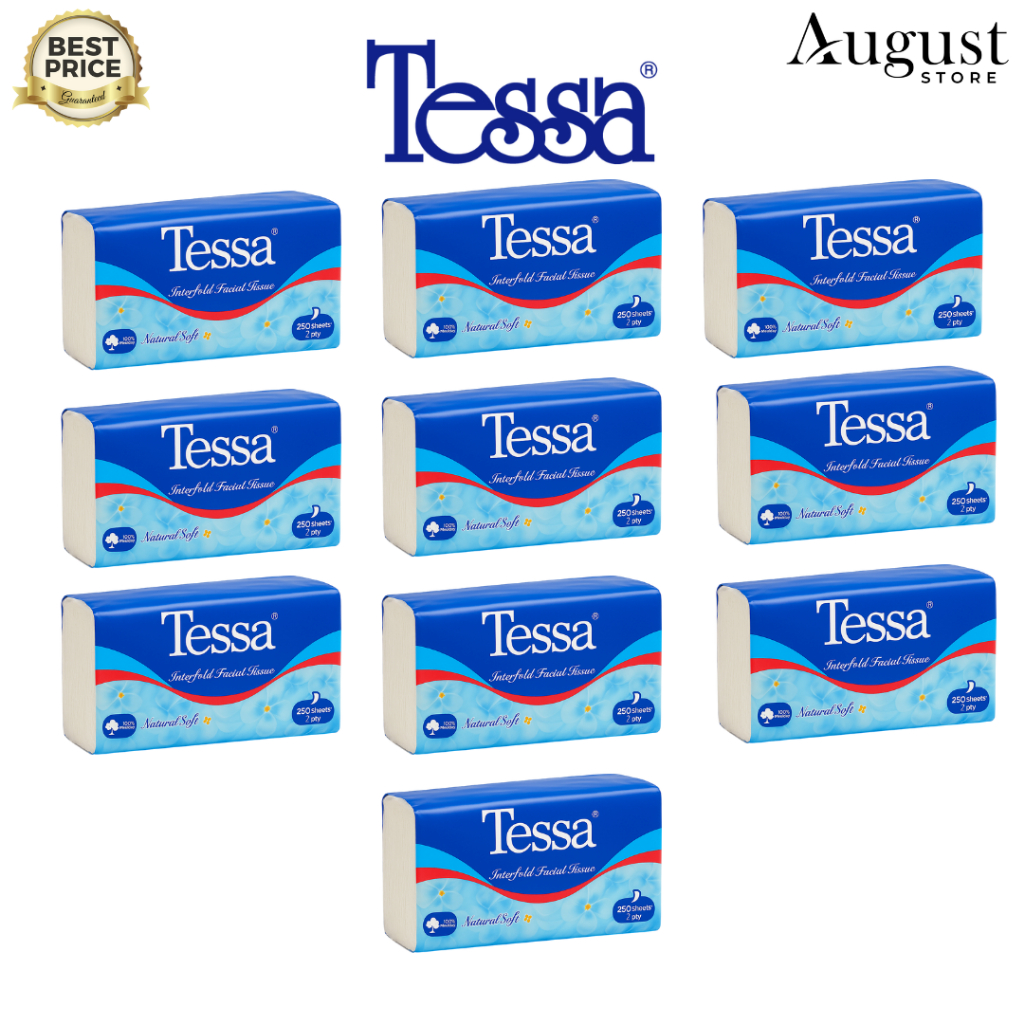 Jual [10 PACK] Tissue Wajah Tessa Facial Isi 250 Sheets / 2 Ply ...