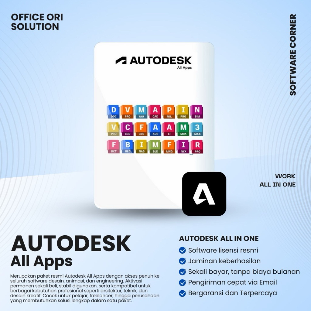 Jual Autodesk All Apps 3 Tahun / Support 2023-2026 / Autodesk Lisensi ...