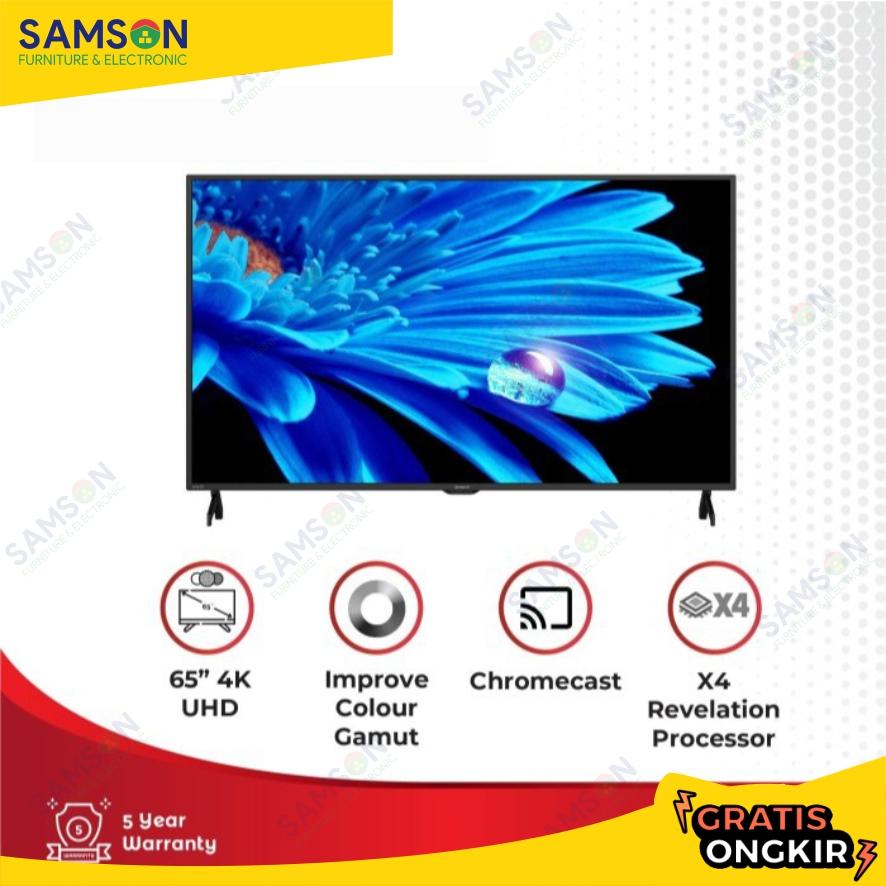Jual TV LED SHARP 65 INCH / 65" 4T-C65FK1X SMART GOOGLE TV 4K UHD HDR ...