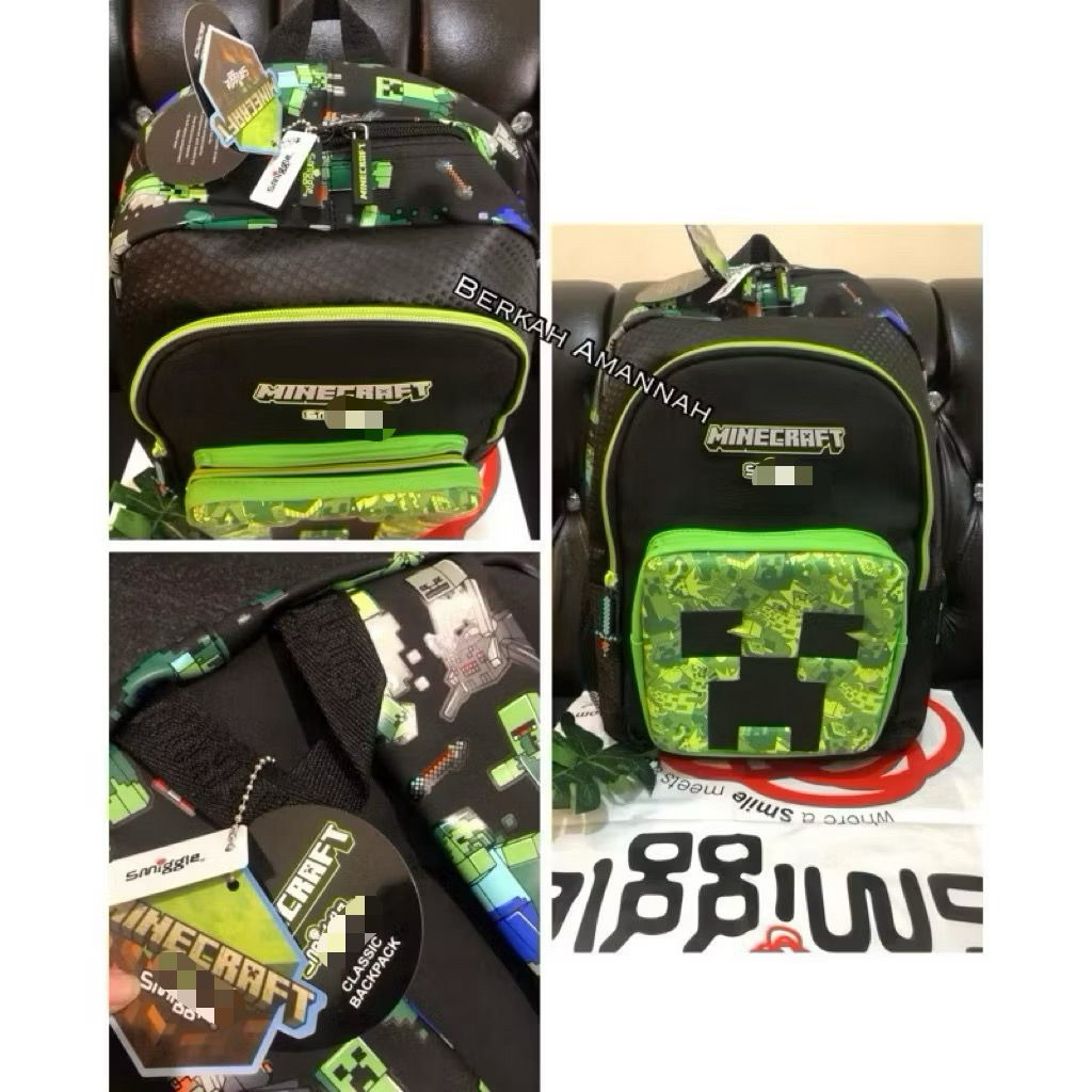Jual Tas sekolah Minecraft Tas sekolah ori | Shopee Indonesia