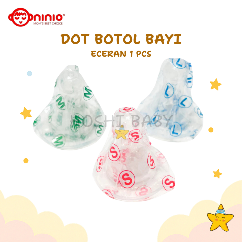 Jual HBK Sumo Ninio Dot Botol Bayi Standard Silicone Nipple Peristaltik ...