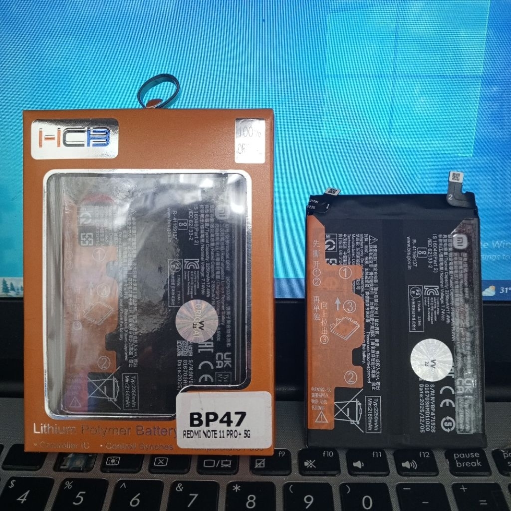 Jual BATERAI BATRE REDMI NOTE 11 PRO+ 5G XIAOMI BP47 BATERAI | Shopee ...