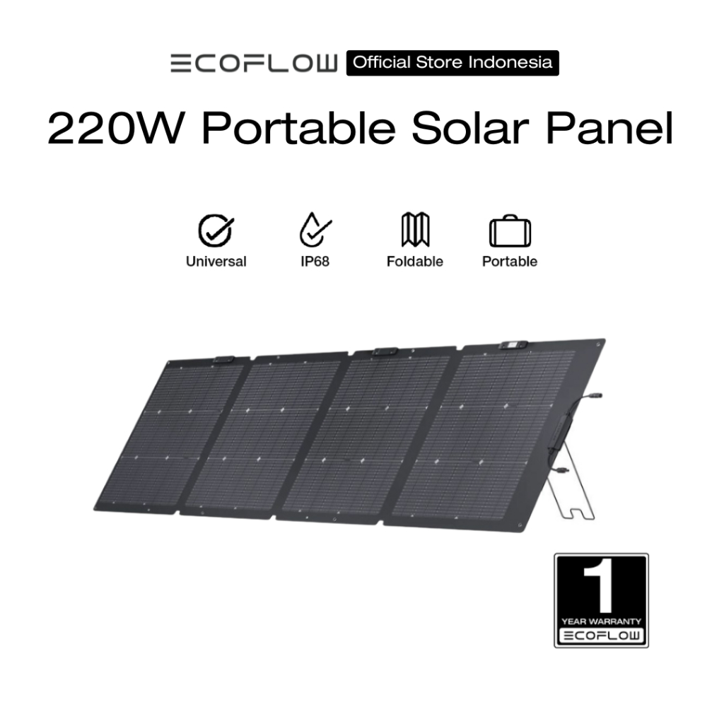 Jual EcoFlow NextGen 220W Portable Solar Panel - Panel Surya Lipat Dua ...