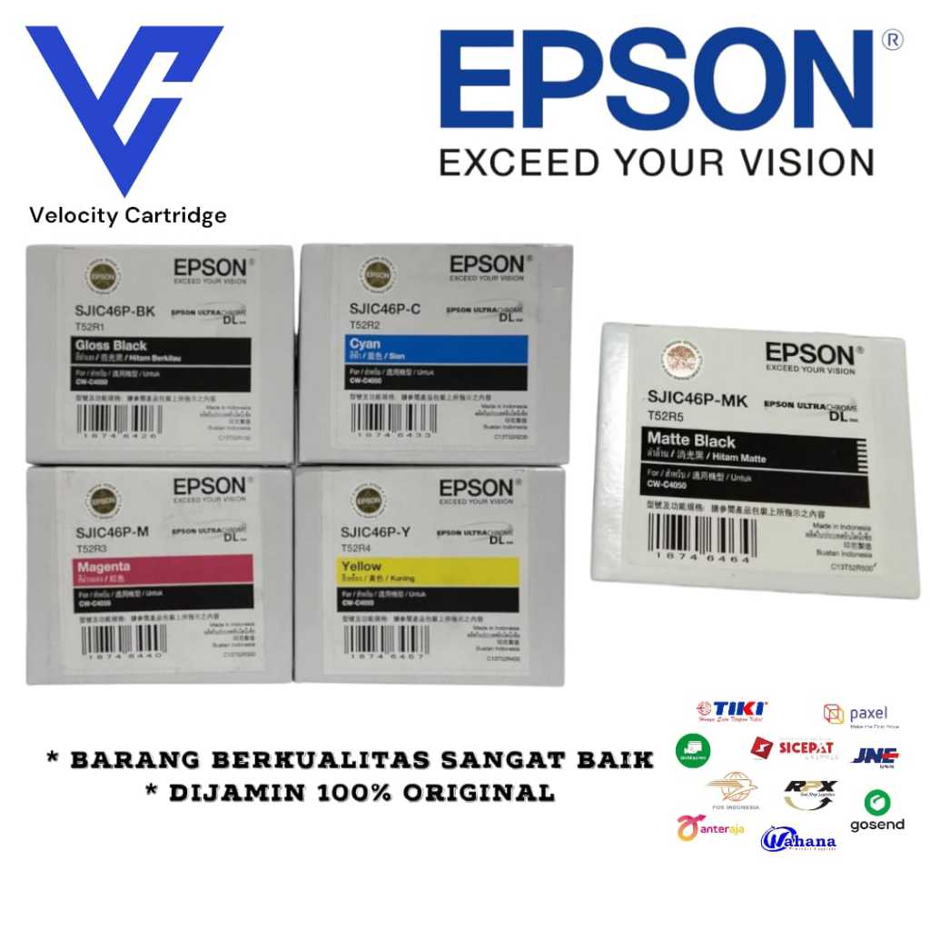 Jual Tinta Epson SJIC46P SJIC 46P untuk Printer Epson ColorWorks CW4050 ...