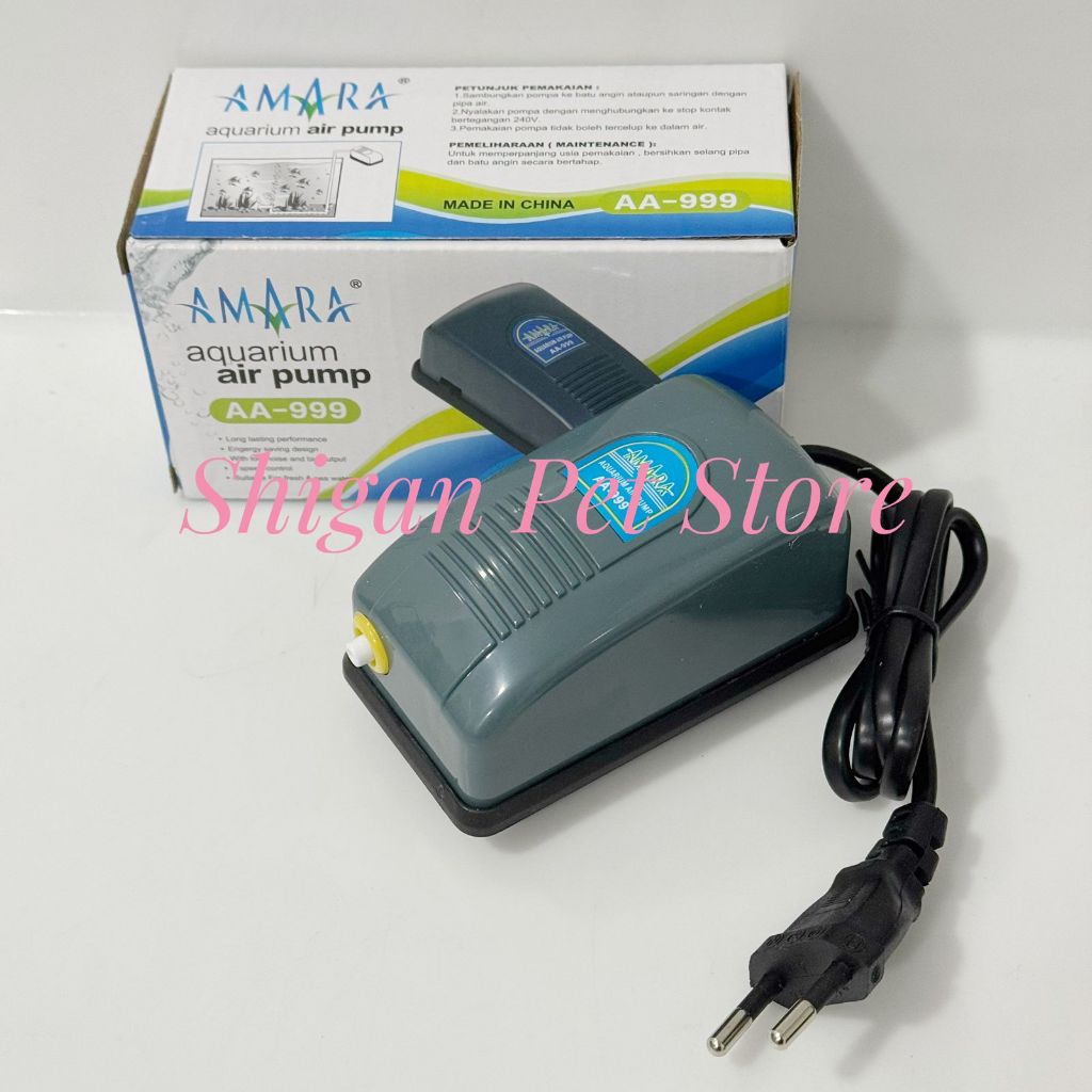 Jual AMARA AA 999 Pompa Udara / Aerator 1 Lubang Aquarium Ikan AA999 ...