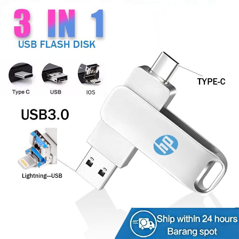 Jual Flashdisk OTG 1TB Flash Drive 3-in-1 untuk iPhone/Android/PC ...