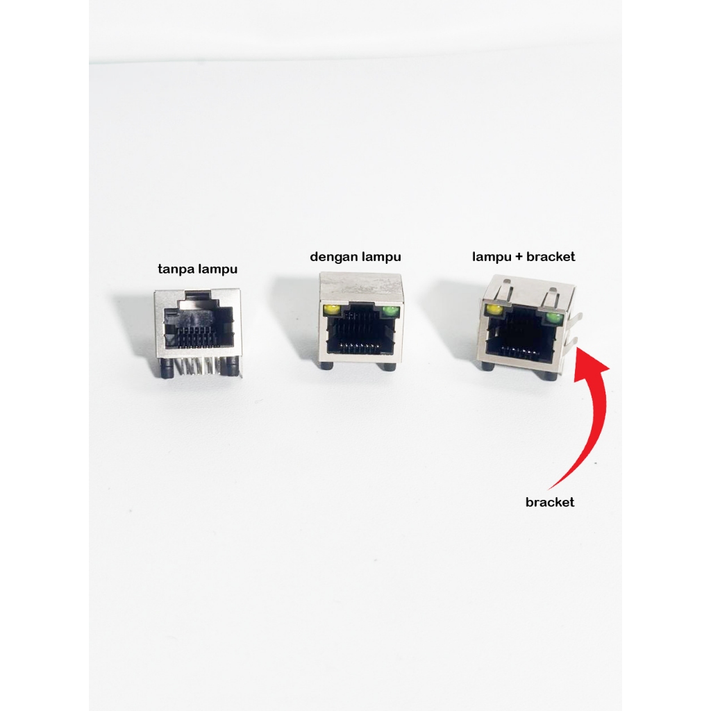 Jual konektor RJ45 port lan 8 PIN FEMALE KONEKTOR KABEL LAN DENGAN ...