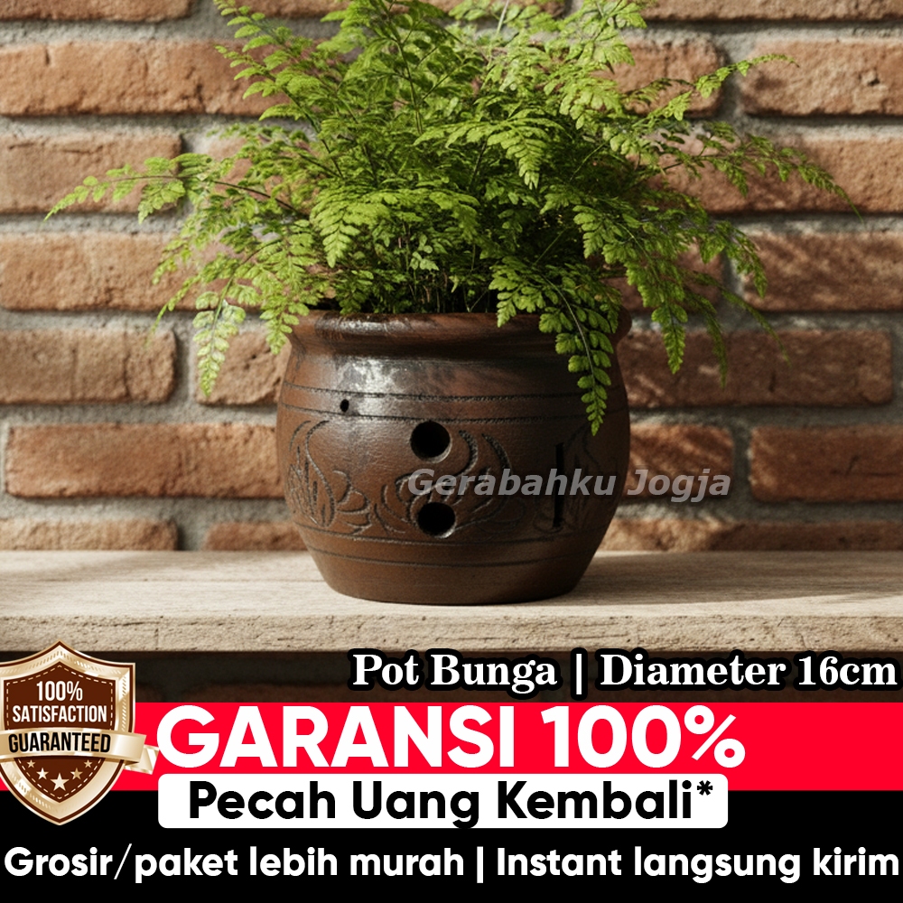 Jual Gerabahku Jogja | Pot Bunga Anggrek Tanah Liat Terakota Gerabah ...