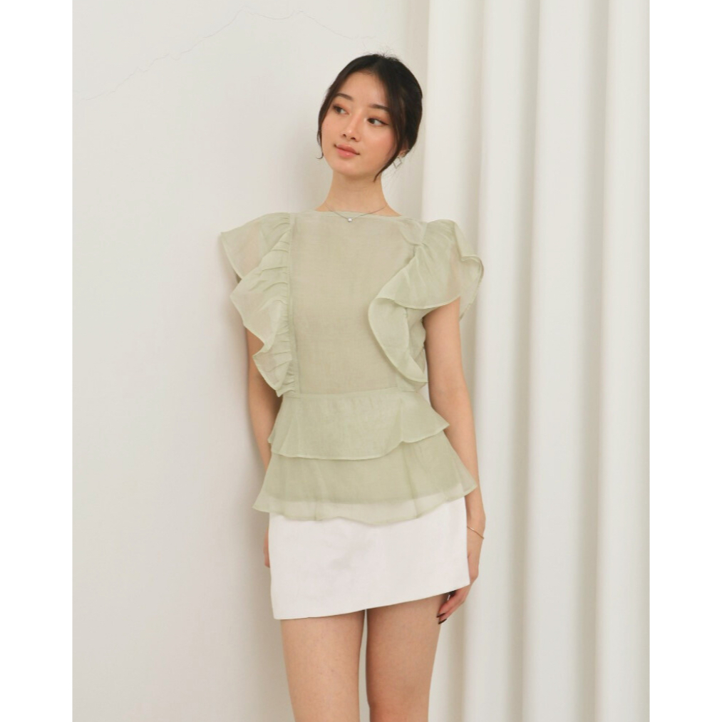 Jual [MELAMOR] Yanka Two-Way Top - Atasan Wanita | Shopee Indonesia