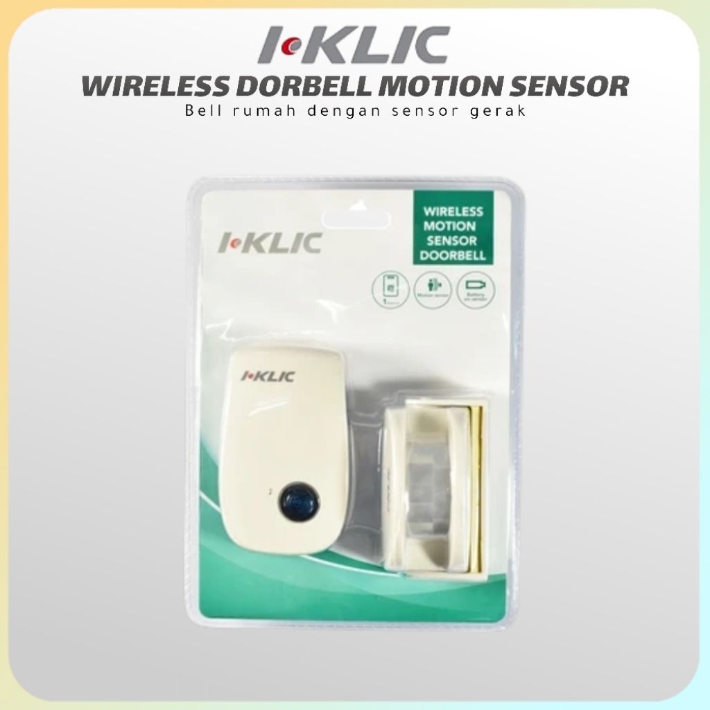 Jual BEL PINTU SENSOR GERAK | I-KLIC WIRELESS DOORBELL | BEL RUMAH ...