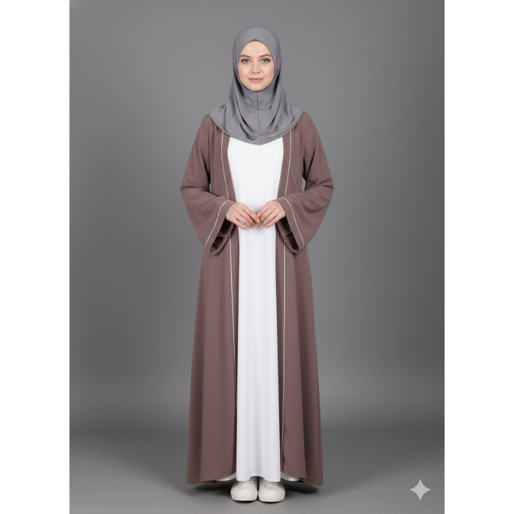 Jual Leya Abaya turky | Gamis Two Tone dua warna Turkey Maxi Dress Arab ...