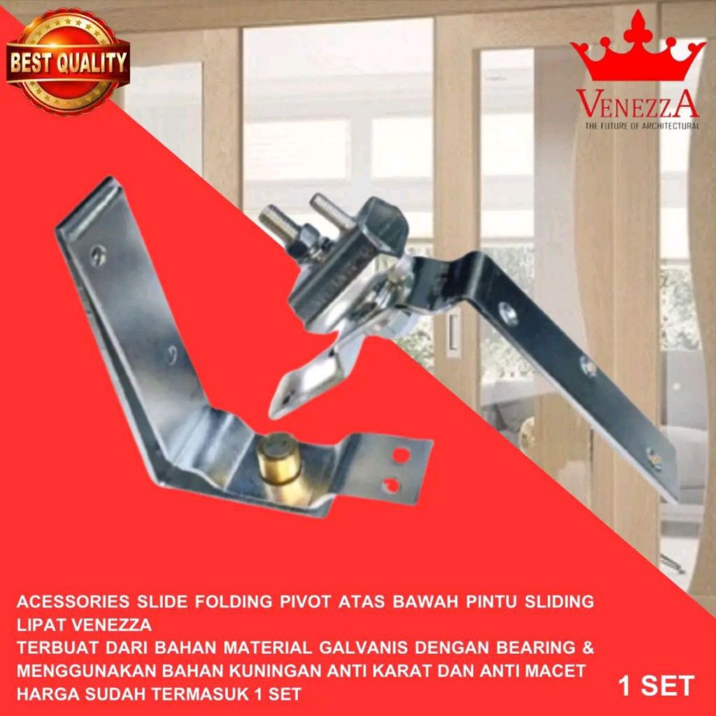 Jual Slide Folding Guide Pivot Rel Pintu Lipat Aluminium VENEZZA Atas ...