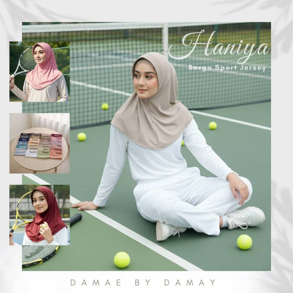 Jual damaebydamay.id-haniya bergo/ bergo sport hamidah/bergo sport ped ...
